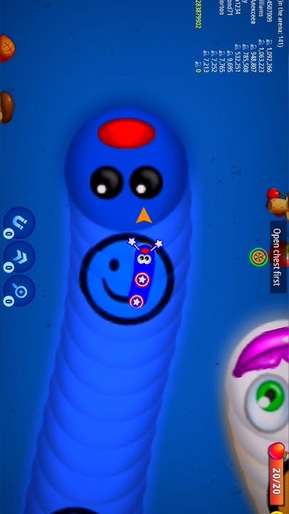 😨Worms zone oi big vs small snake fighter in the best gameplay Big 🤯 #wormszone #gameplay - YouTube