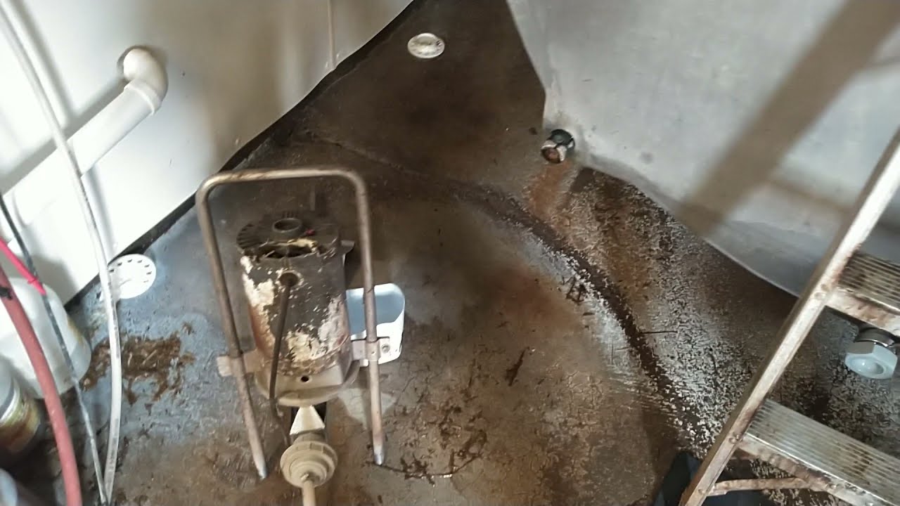 Bulk tank washer motor went bad. - YouTube