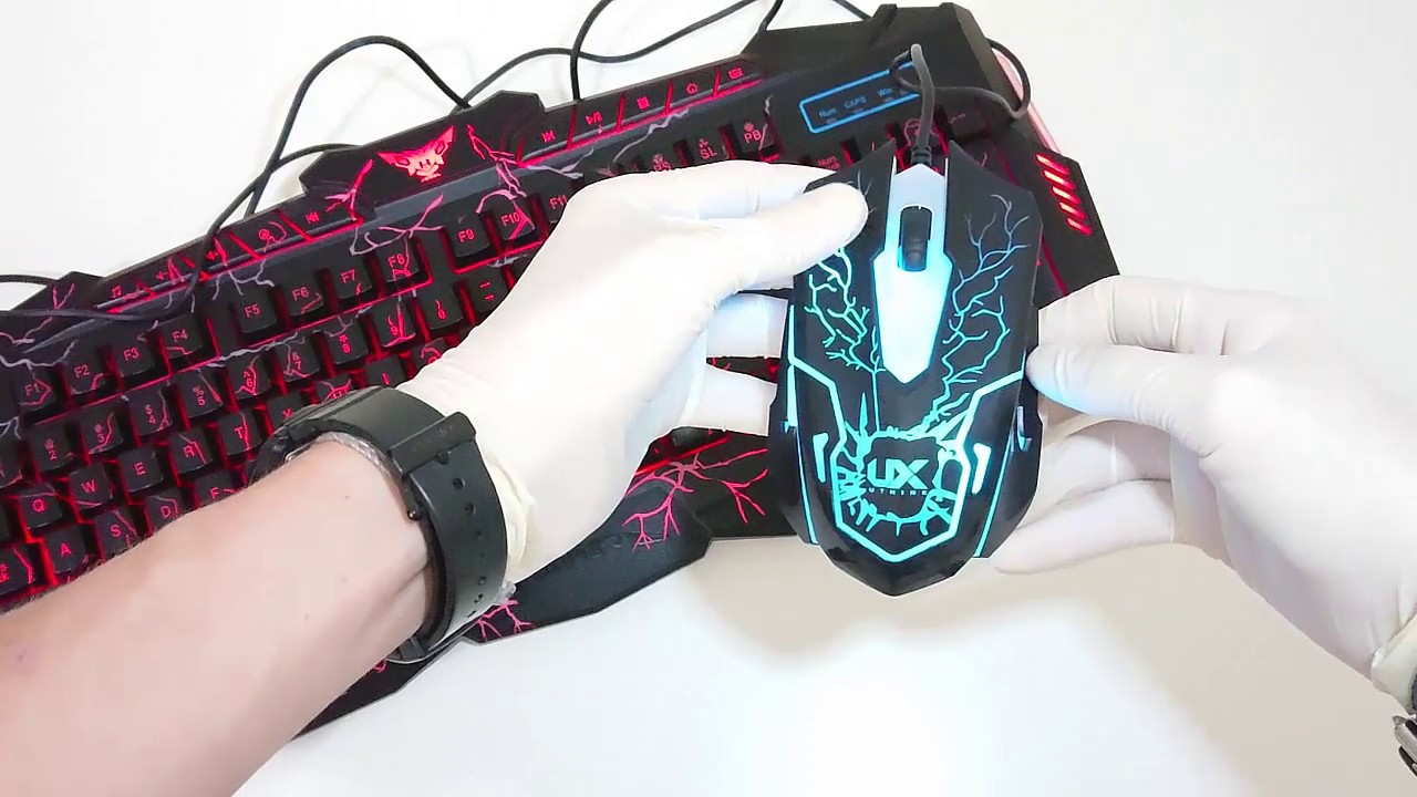 Teclado y mouse gamer V-100 / Keyboard and mouse gamer V-100 / Unboxing ...
