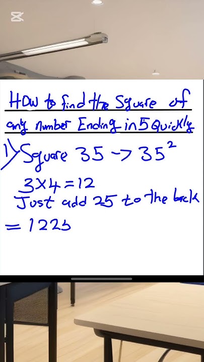 How to Square Numbers Ending in 5 Instantly | Quick Math Trick#learnmaths#educationtips # ...