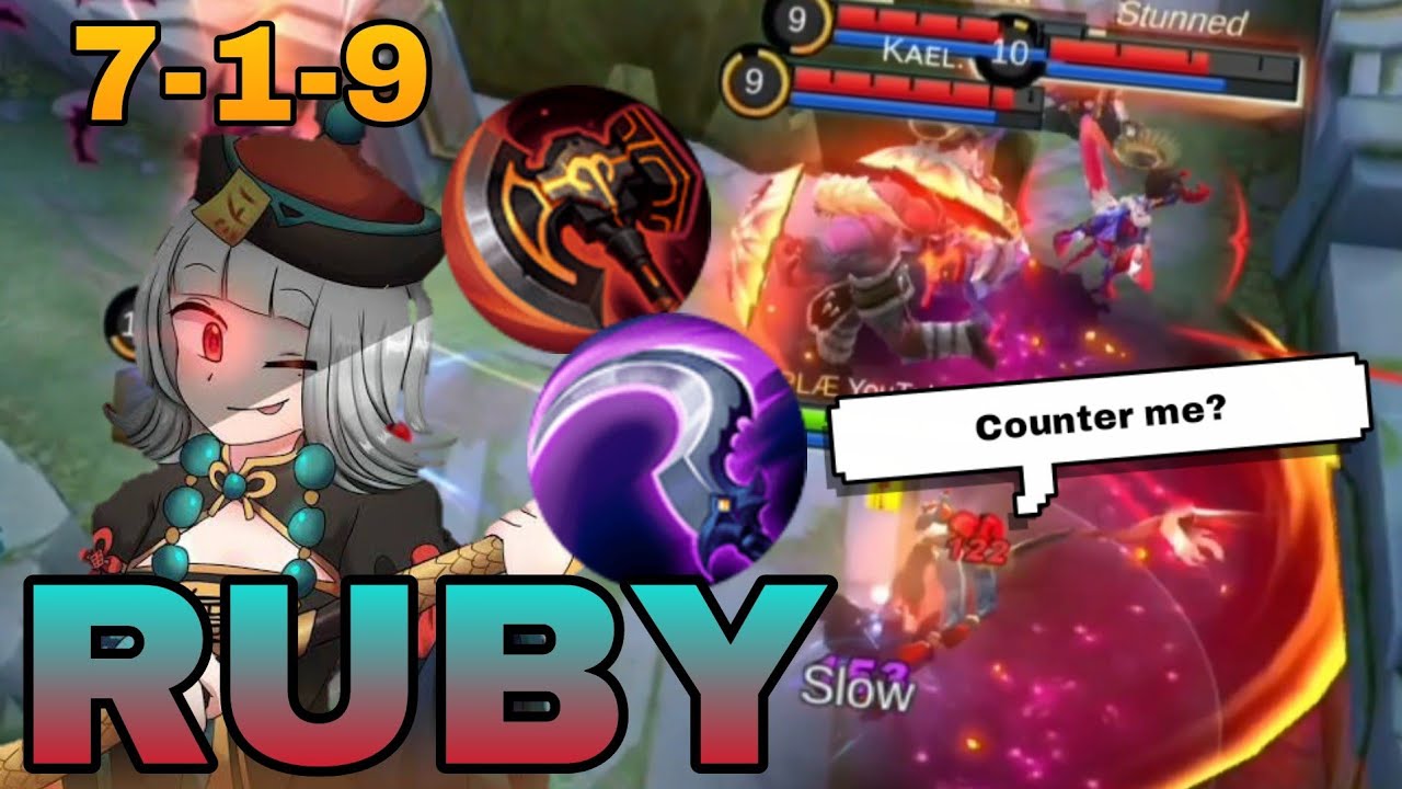 How To Counter Baxia using RUBY 2022 | LADY ZOMBIE RUBY GAMEPLAY ...