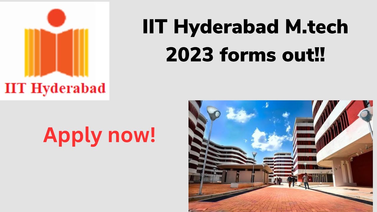 IIT Hyderabad M.tech application 2023 || procedure || Application fee ...