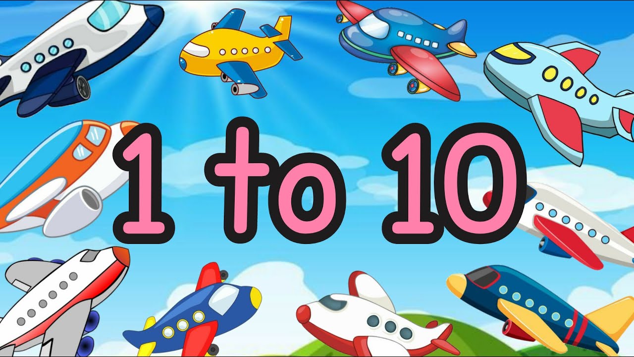 Learn numbers 1 to 10 with Happy brain kids learning - YouTube