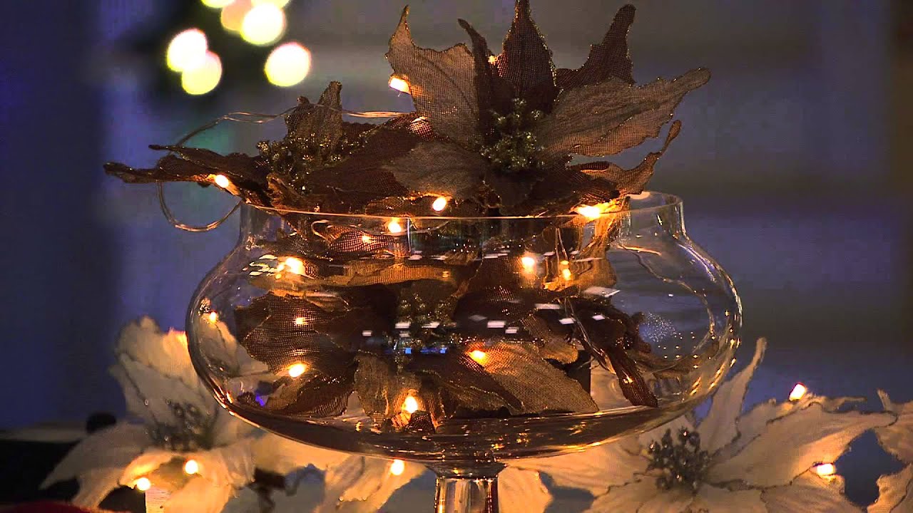 Kringle Express 10' Poinsettia Decorative Light Strand with Stacey ...