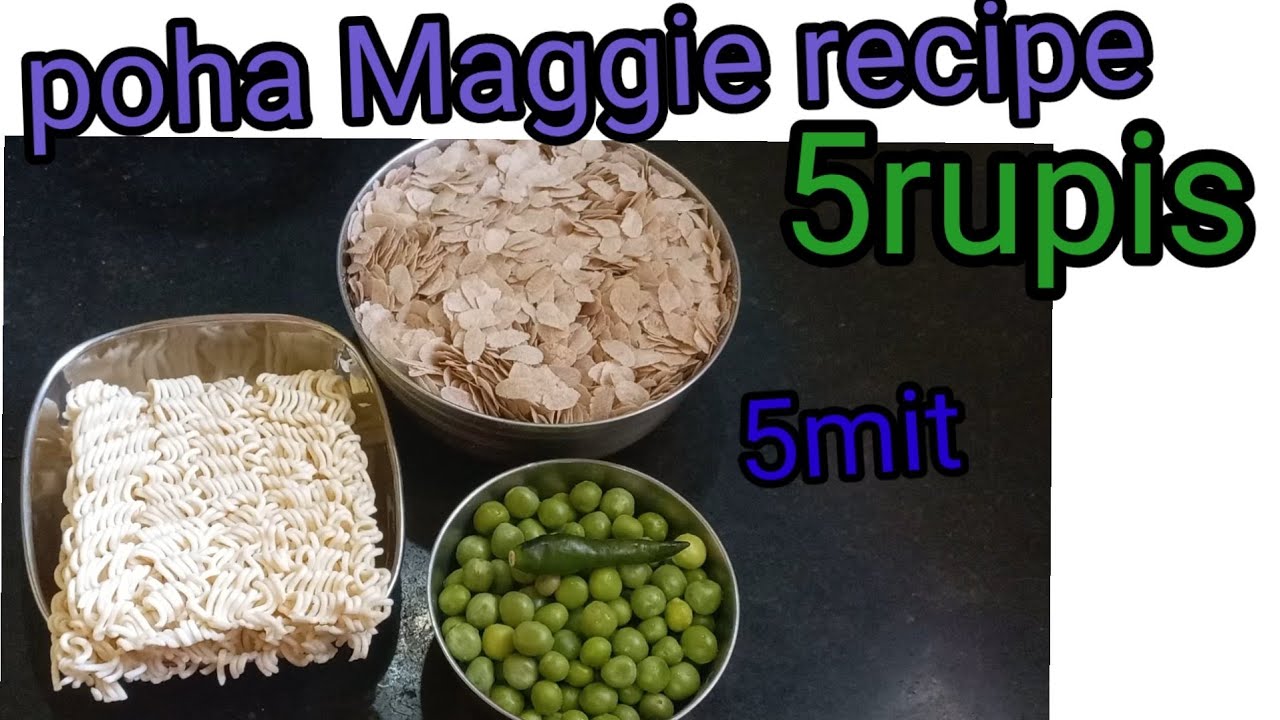 chuda/Maggie recipe//shrp 5mit re ready yummy dish - YouTube