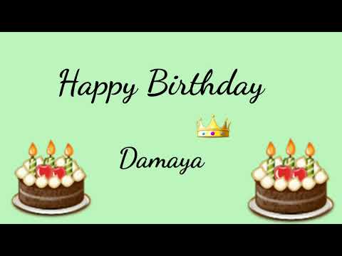 Happy Birthday Damaya | Happy Birthday Wishes For D Alphabet Names