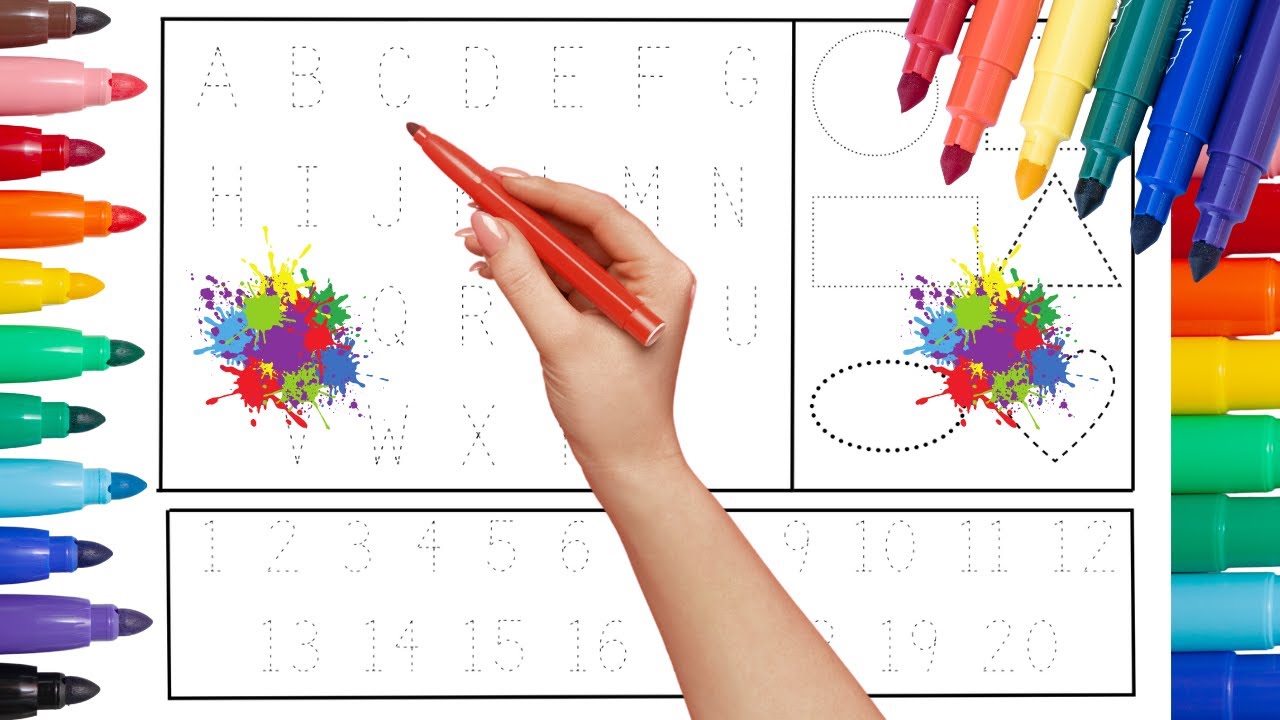 Fun Learning ABCD, 1 to 20, and Shapes for Preschoolers | Educational ...