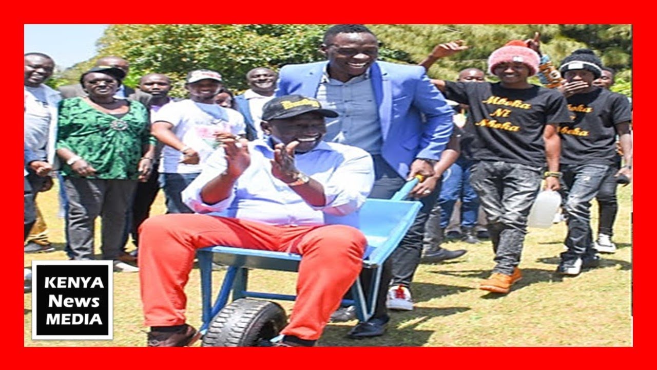 William Ruto dances with wheelbarrow movement at his Hustler Mansion in ...