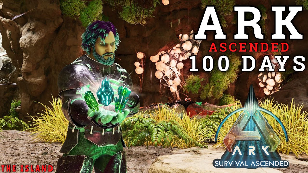 I SURVIVED 100 Days In ARK Survival Ascended! —[The Island] - YouTube