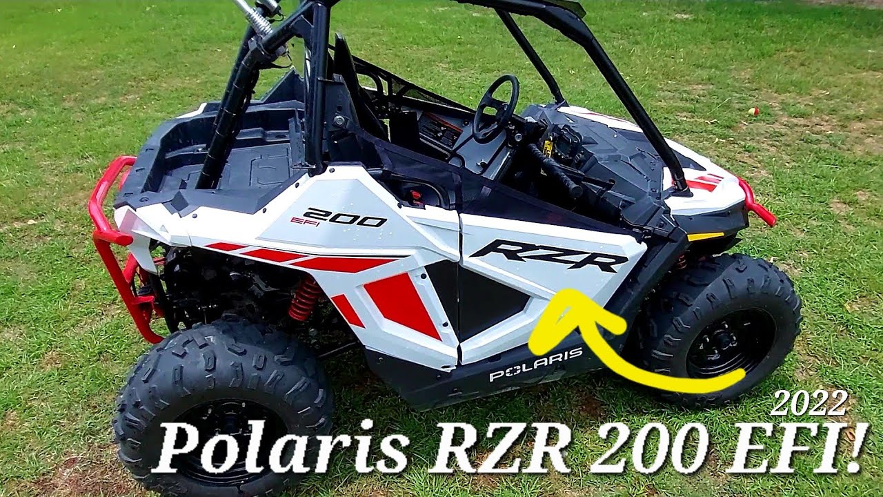 Walk around New 2022 Polaris RZR 200 EFI ATV! - YouTube