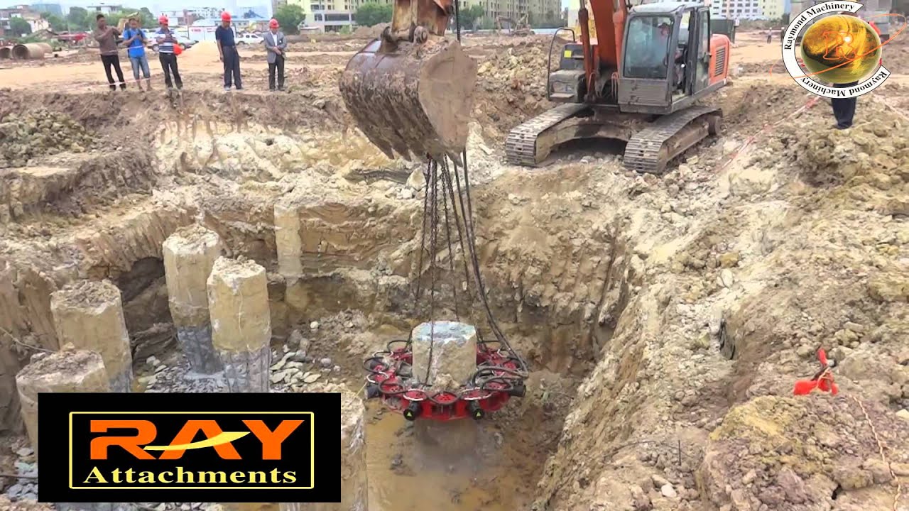 Hydraulic Pile breaker for excavator used to break the concrete pile ...