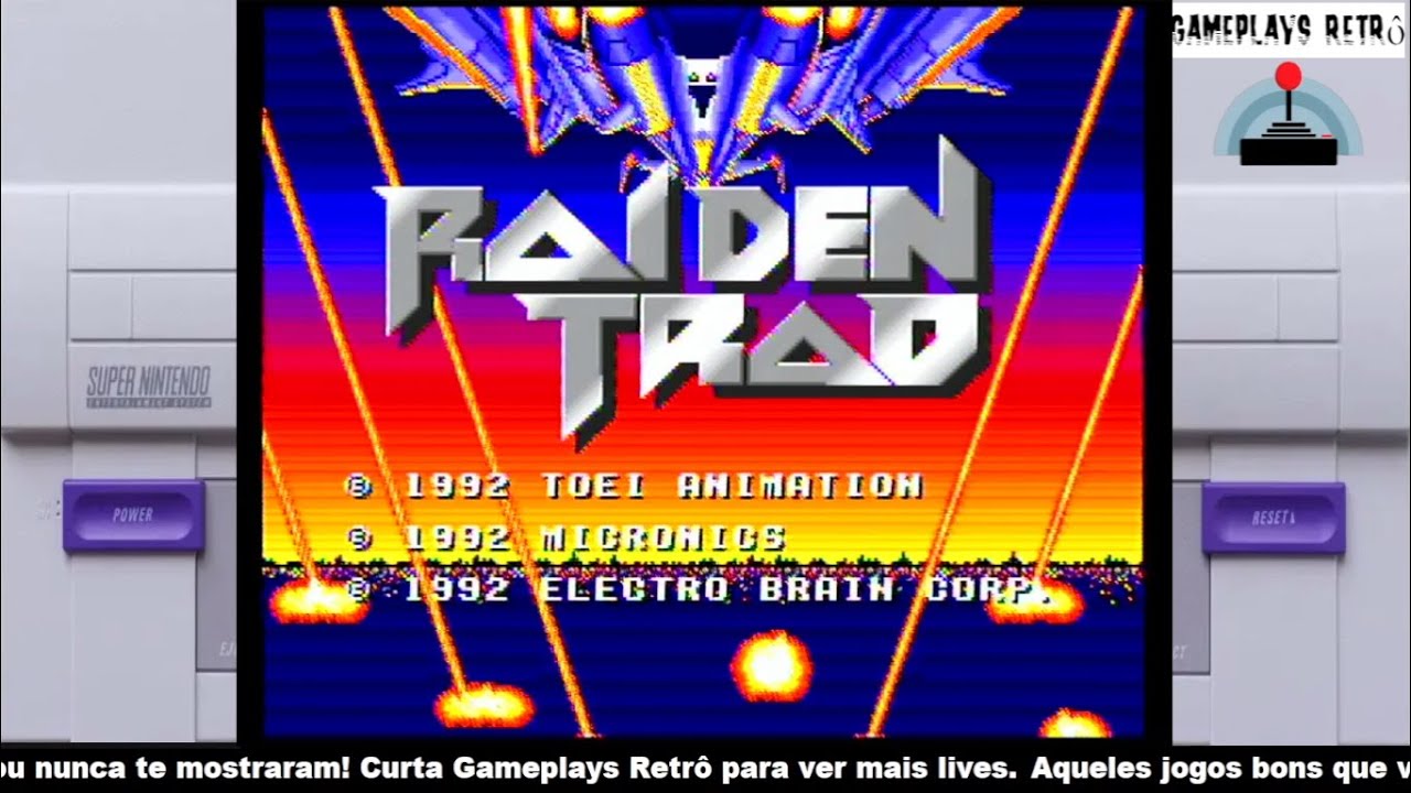 Gameplays Retrô | Raiden Trad / Raiden Densetsu (SNES) no commentary ...