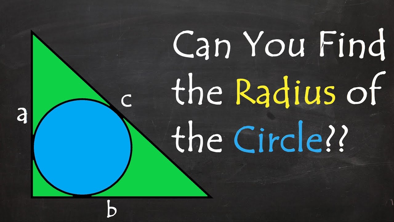 Geometry Puzzle Solved | Discovering the Inscribed Circle Radius of a Right Triangle! - YouTube