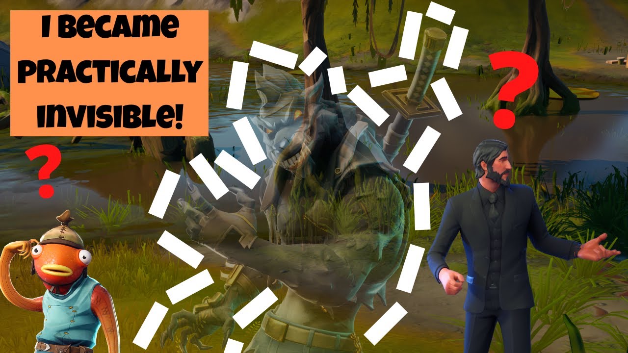 I'm PRACTICALLY INVISIBLE in Fortnite-Fortnite - YouTube