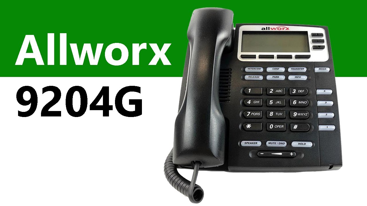 Allworx 9204G IP Phone - Product Overview - YouTube
