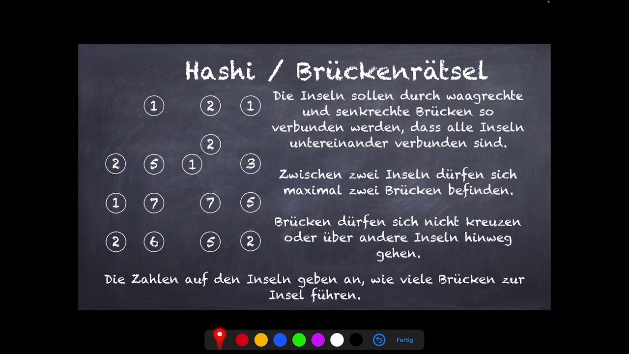 Lös mal Logisch - Hashi - Brückenrätsel Tutorial - YouTube