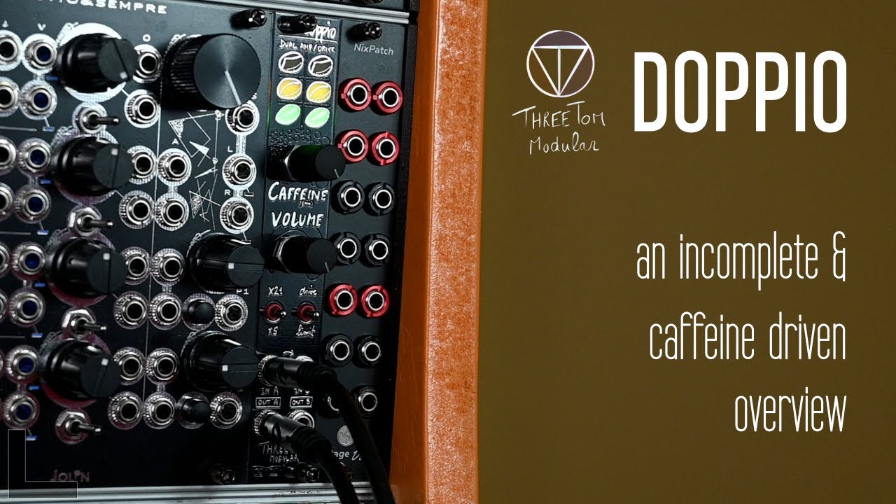 Threetom Modular DOPPIO / clean amp, dirty drive and useful limiter / brief demo / first patches ...