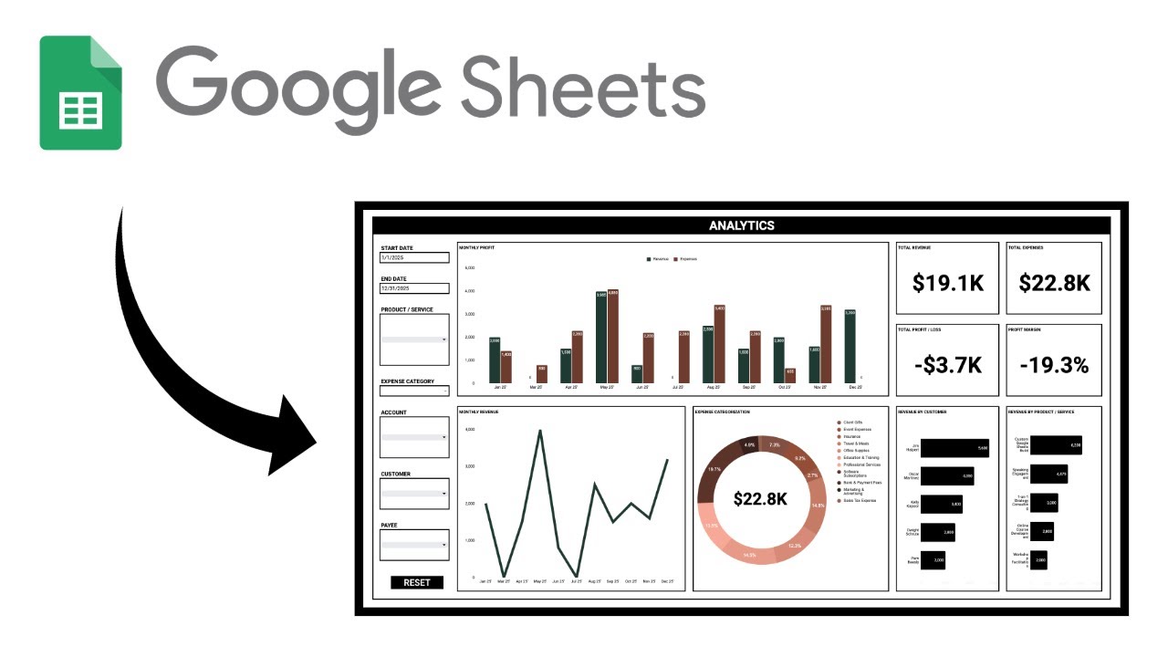 Ultimate Google Sheets Accounting Template (2025 Edition) - YouTube