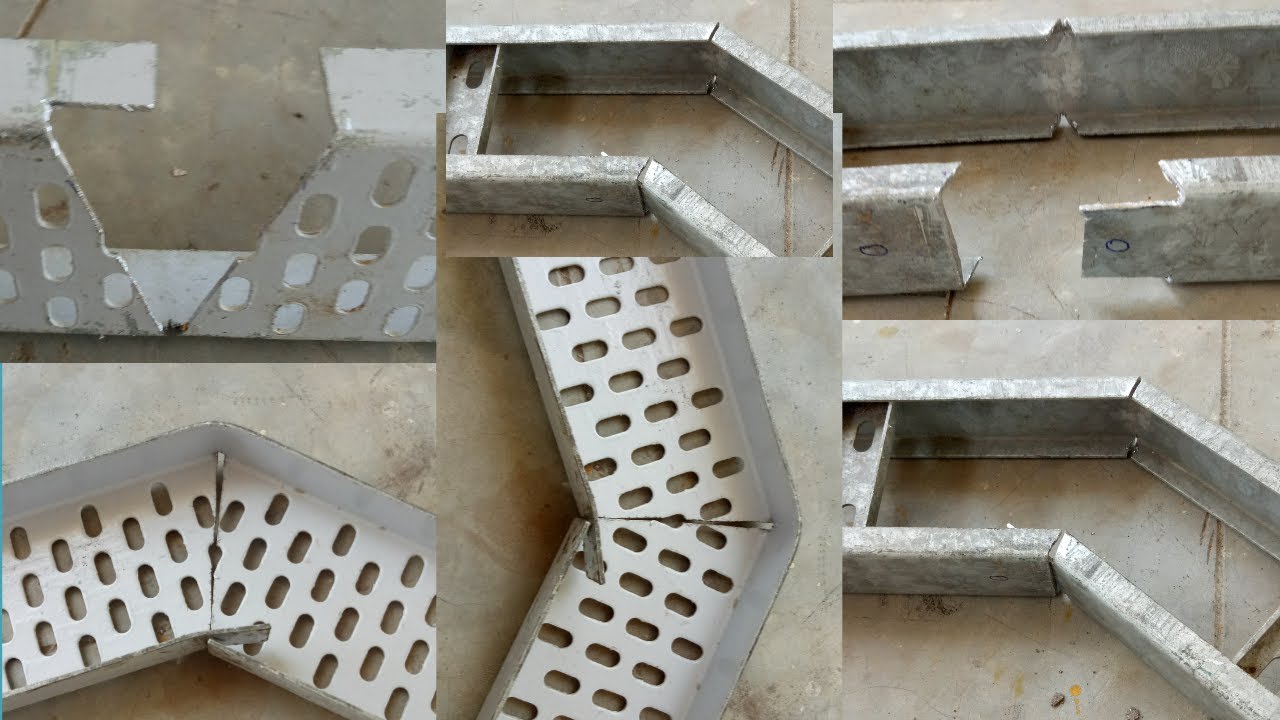 Cable Tray V Cut Coupler joint | Cable Tray Bend Coupler jointing ...