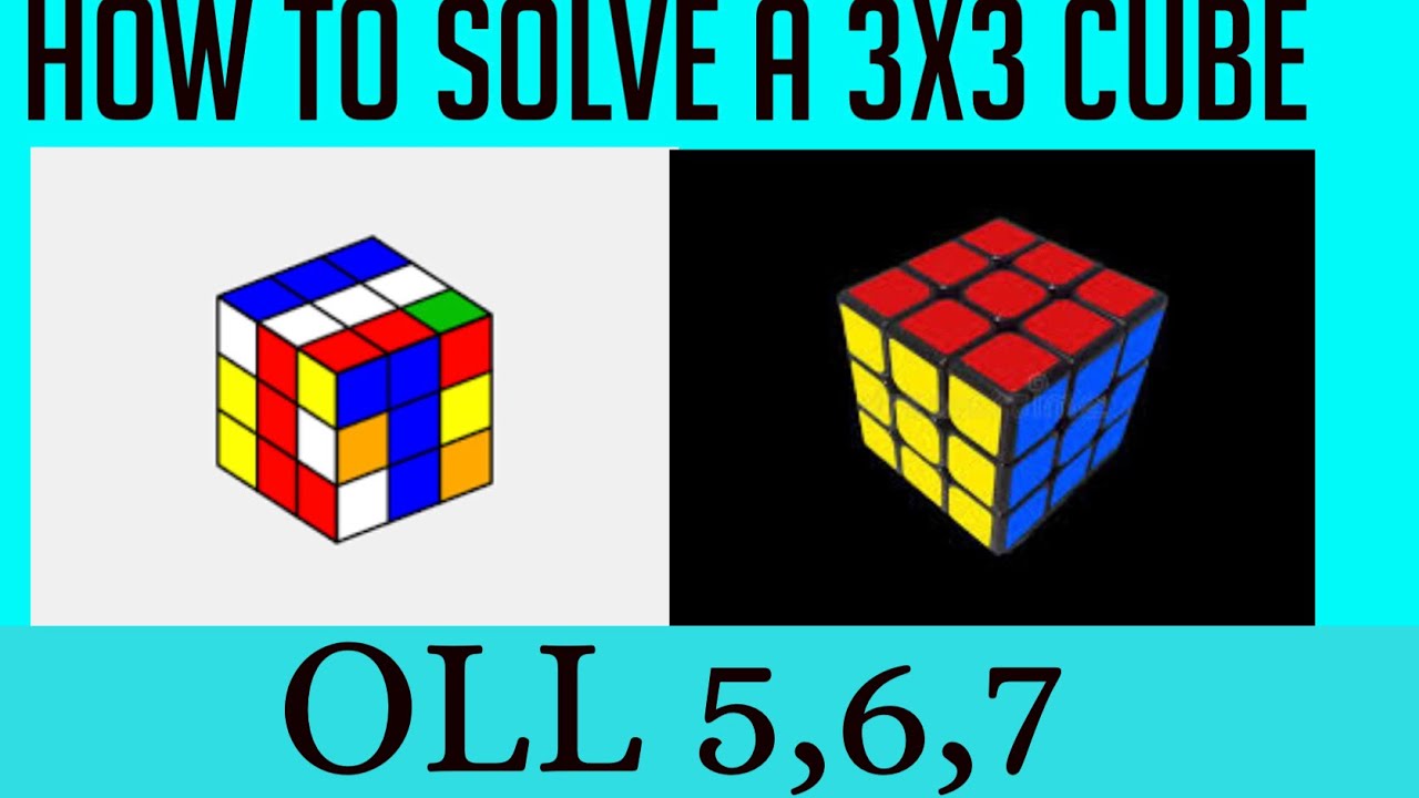 How to solve a rubicks cube|| Oll 5,6,7 || Easy way ||Easiest method ...