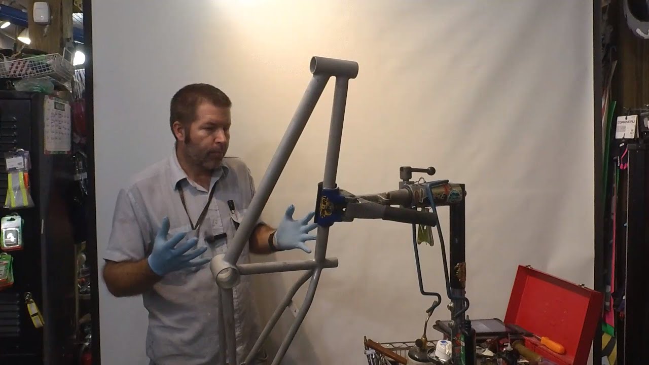 2nd attempt on a frame repair on a 1980's BMX - YouTube