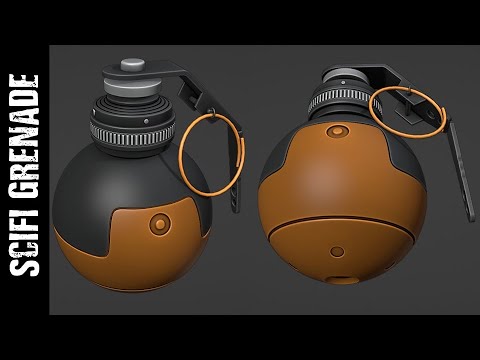 BLENDER: SCIFI GRENADE VERSION 1 - YouTube
