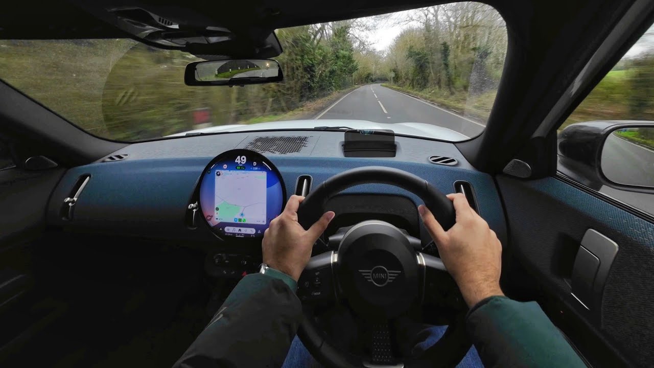 Mini Countryman S 2025 EV Suburban POV Drive - YouTube