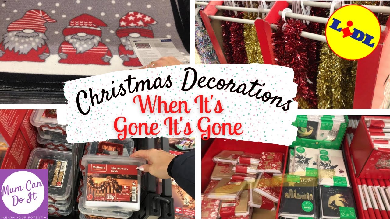 Christmas Decorations at Lidl / Come shop with me NOVEMBER 2020/ - YouTube