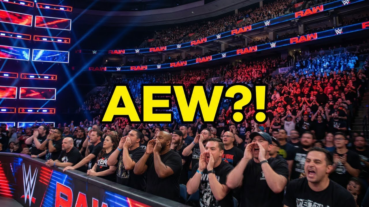 WWE Fans CHANT AEW — Arena Reaction Goes Viral - YouTube