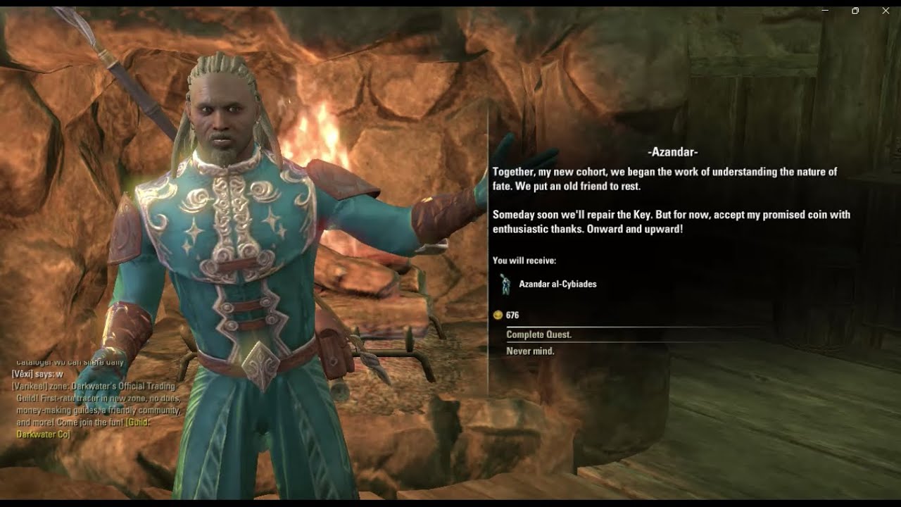 Getting Azandar Companion Complete - Part 2 #eso - YouTube