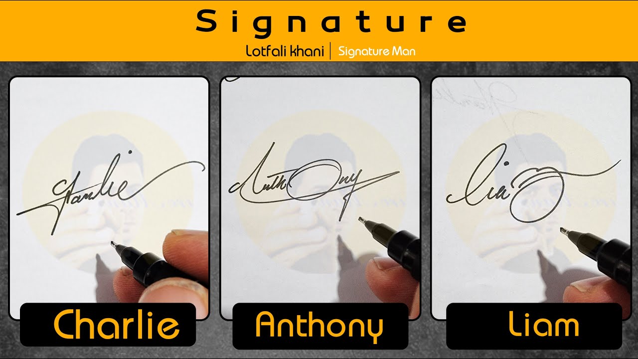 Signature with Charlie , Anthony , Liam 😍 - YouTube