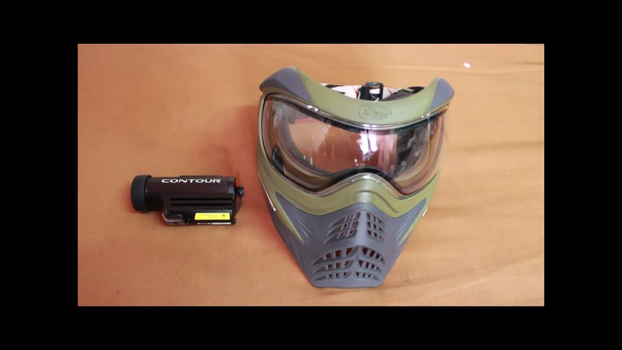 How to Mount your Contour Roam Camera to your V-Force Grill Mask - YouTube