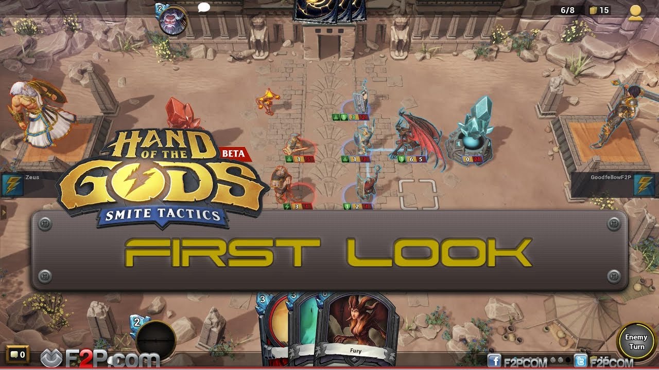 First Look at Hand of the Gods: SMITE Tactics - YouTube