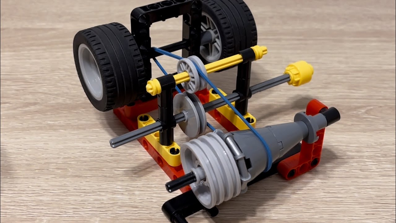 LEGO Technic Simple CVT Building Guide & Test - YouTube