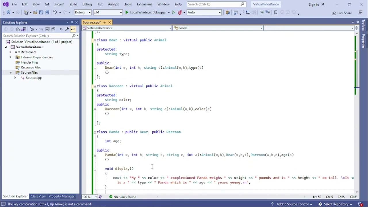 Virtual Inheritance - YouTube
