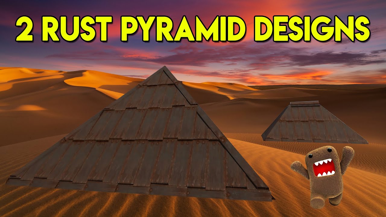 Two Rust Pyramid Designs Triangle Pointed Roof Base - YouTube
