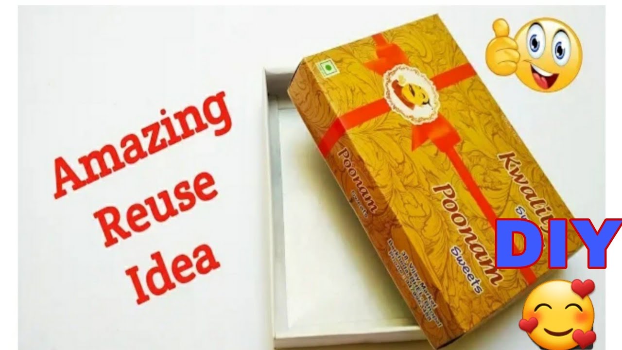 How to reuse old sweets box || simple & Easy organizer DIY || best out ...