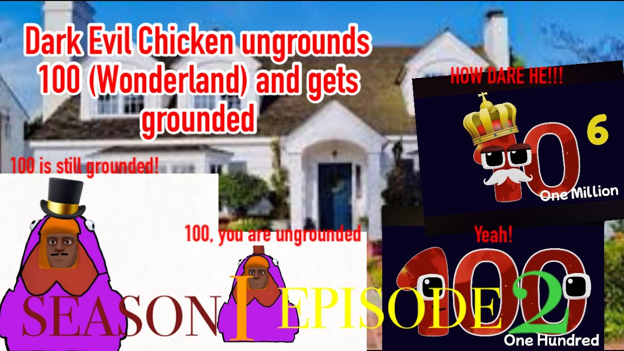 Dark Evil Chicken ungrounds 100 (Wonderland) and gets grounded - YouTube