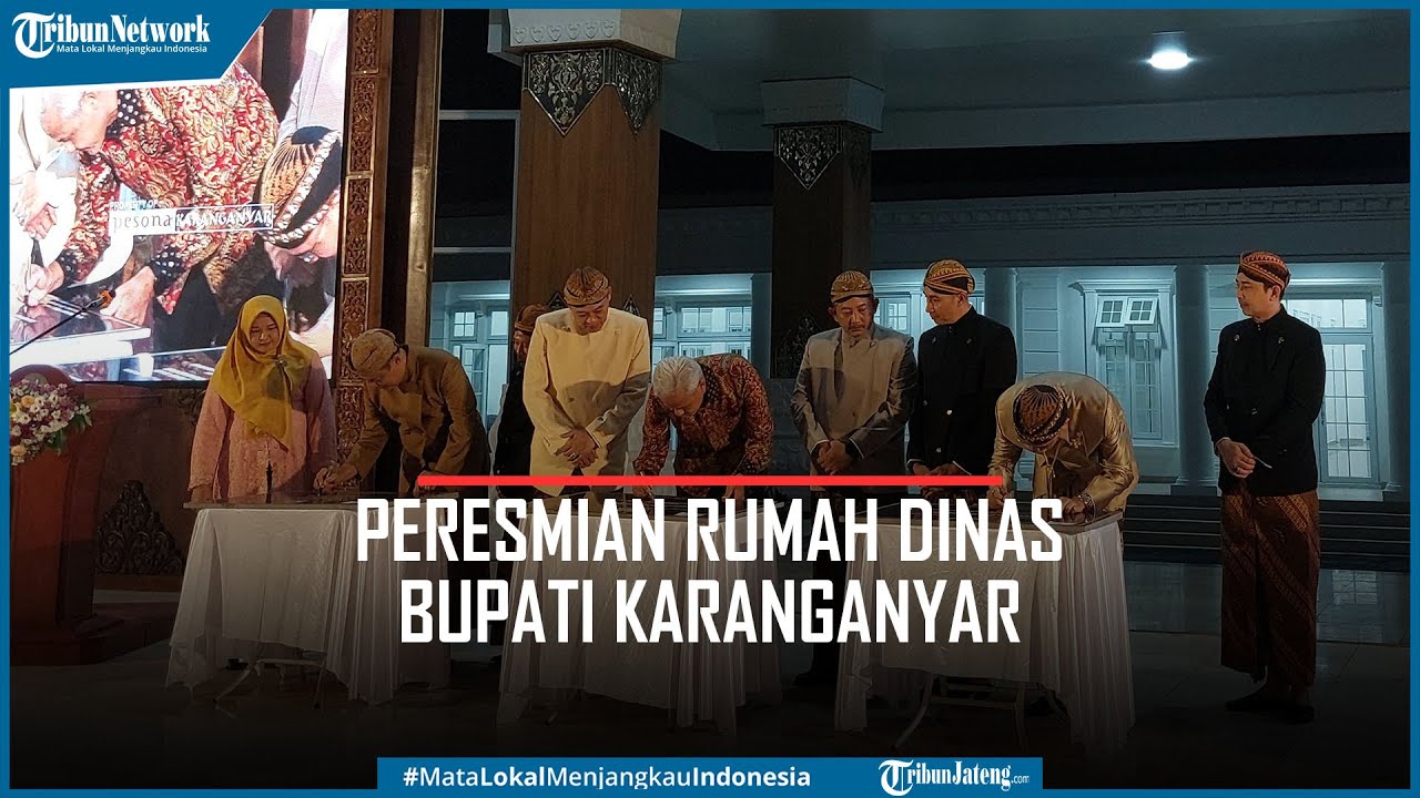 KGPAA Mangkunegara X dan Ganjar Apresiasi Arsitektur Pendopo RM Said Konsep Jawa Modern - YouTube