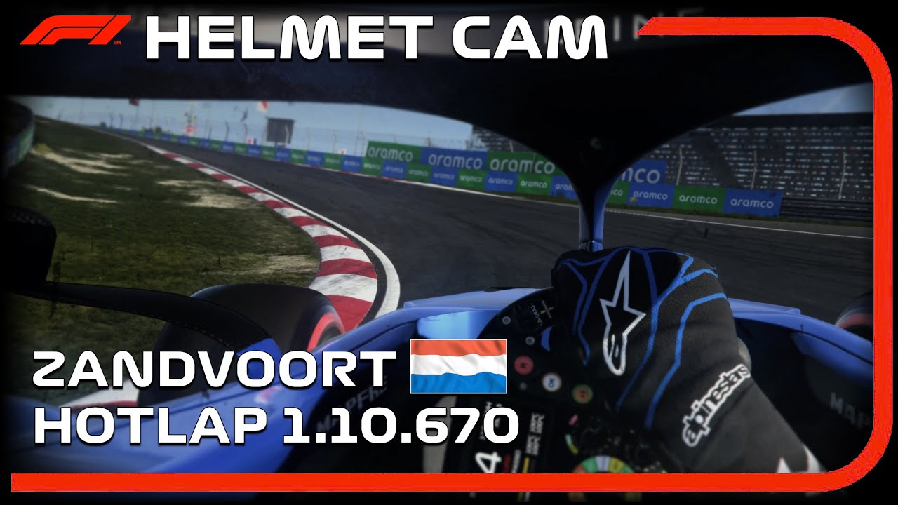 F1 2021-HELMET CAM 4K ULTRA REALISTIC RESHADE- TRACK IR- ZANDVOORT HOT ...