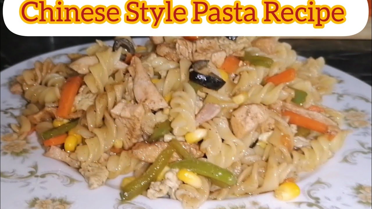 Chinese Style Pasta Recipe|Pasta Recipe By flame on by zainab - YouTube