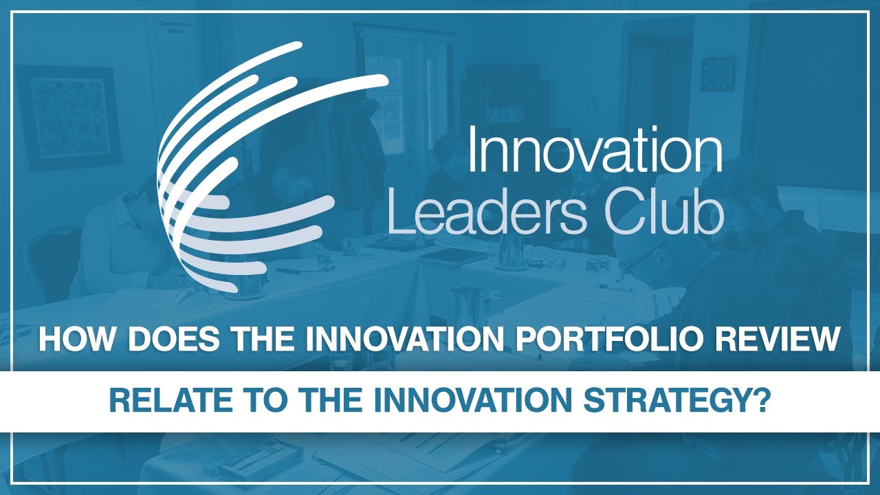 How does the innovation portfolio review relate to the innovation ...
