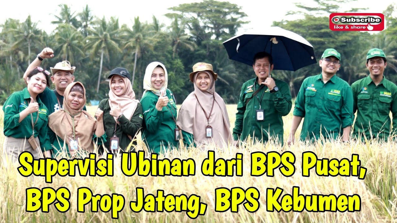 Supervisi Ubinan dari BPS Pusat, BPS Prop Jateng, BPS Kebumen - YouTube