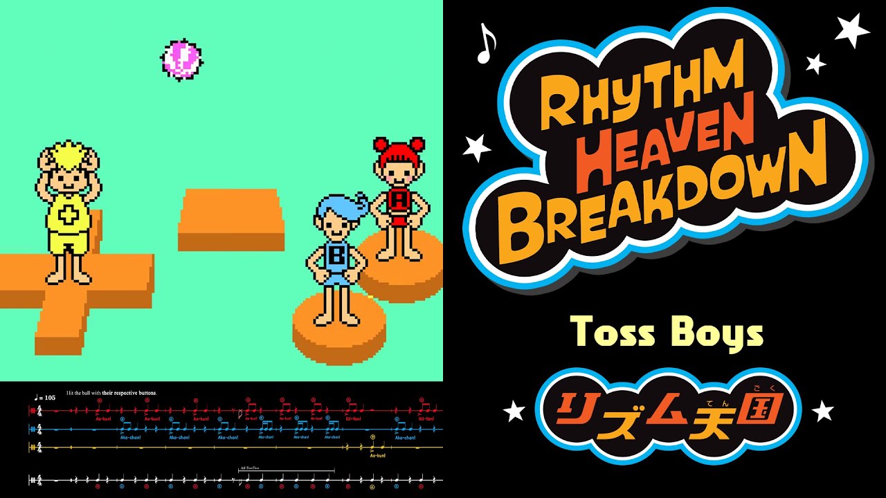 Rhythm Heaven Breakdown | Toss Boys (Rhythm Tengoku) - YouTube