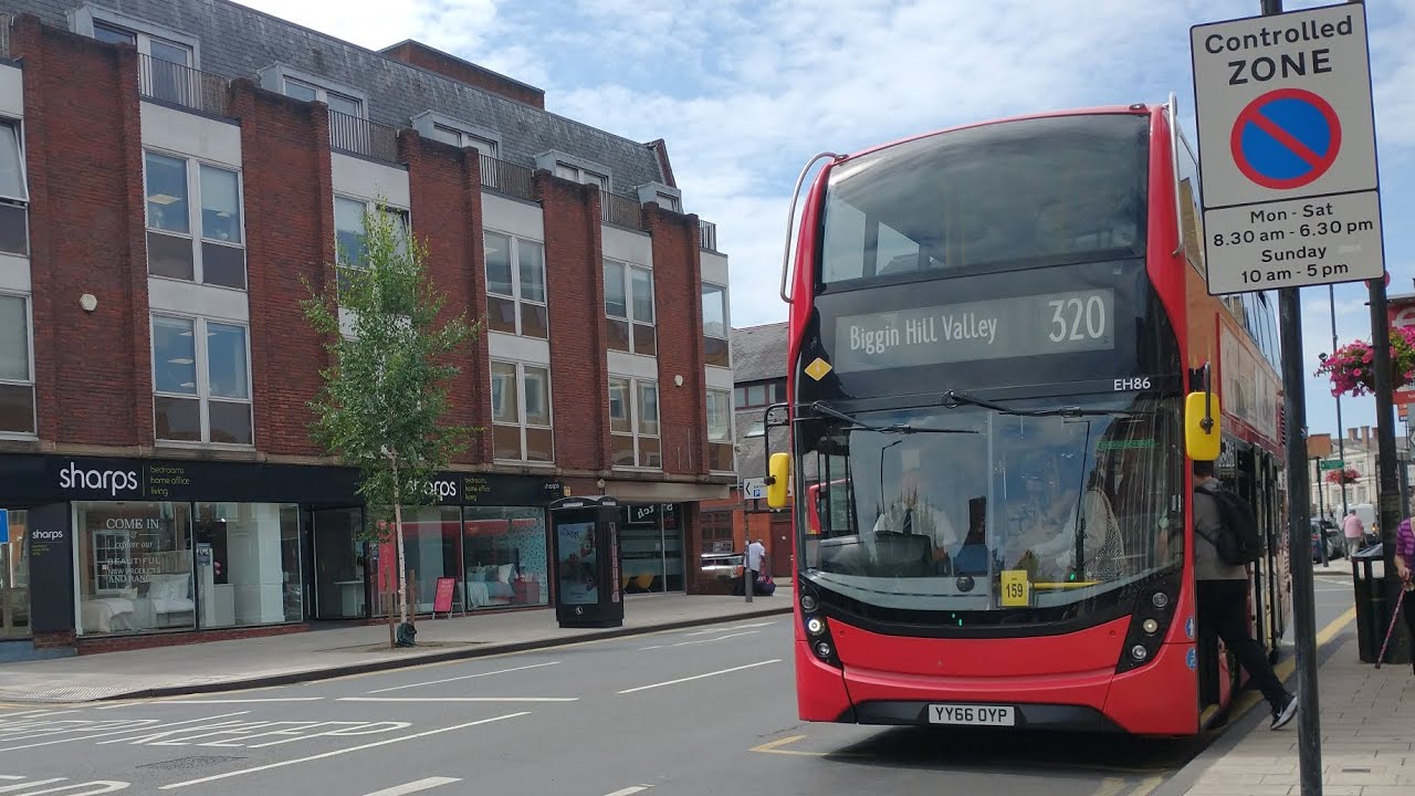 soon to be electric, GAL EH86 on bus route 320 - YouTube