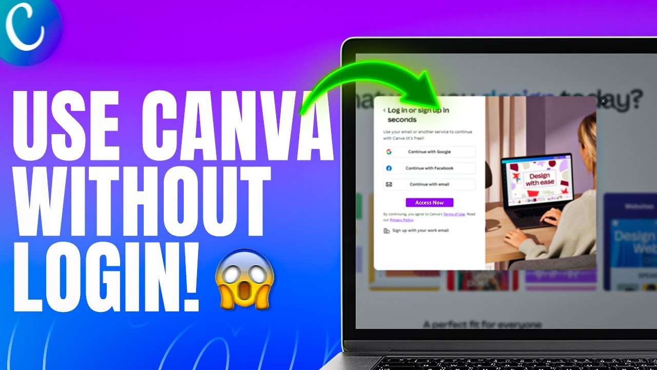 How to Use Canva Without Login | Access Canva Without an Account! - YouTube