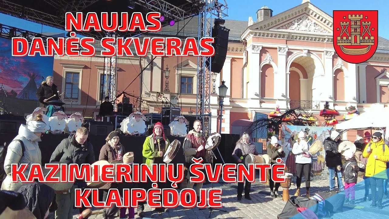 Klaipėda Kaziuko Mugė. Danės skveras. Новая набережная. Литва - YouTube