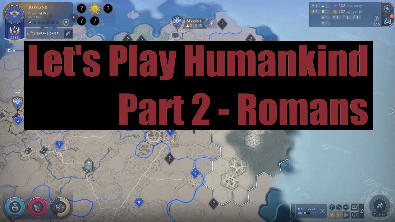 Let's Play Humankind Normal Difficulty Part 2 - Romans - YouTube