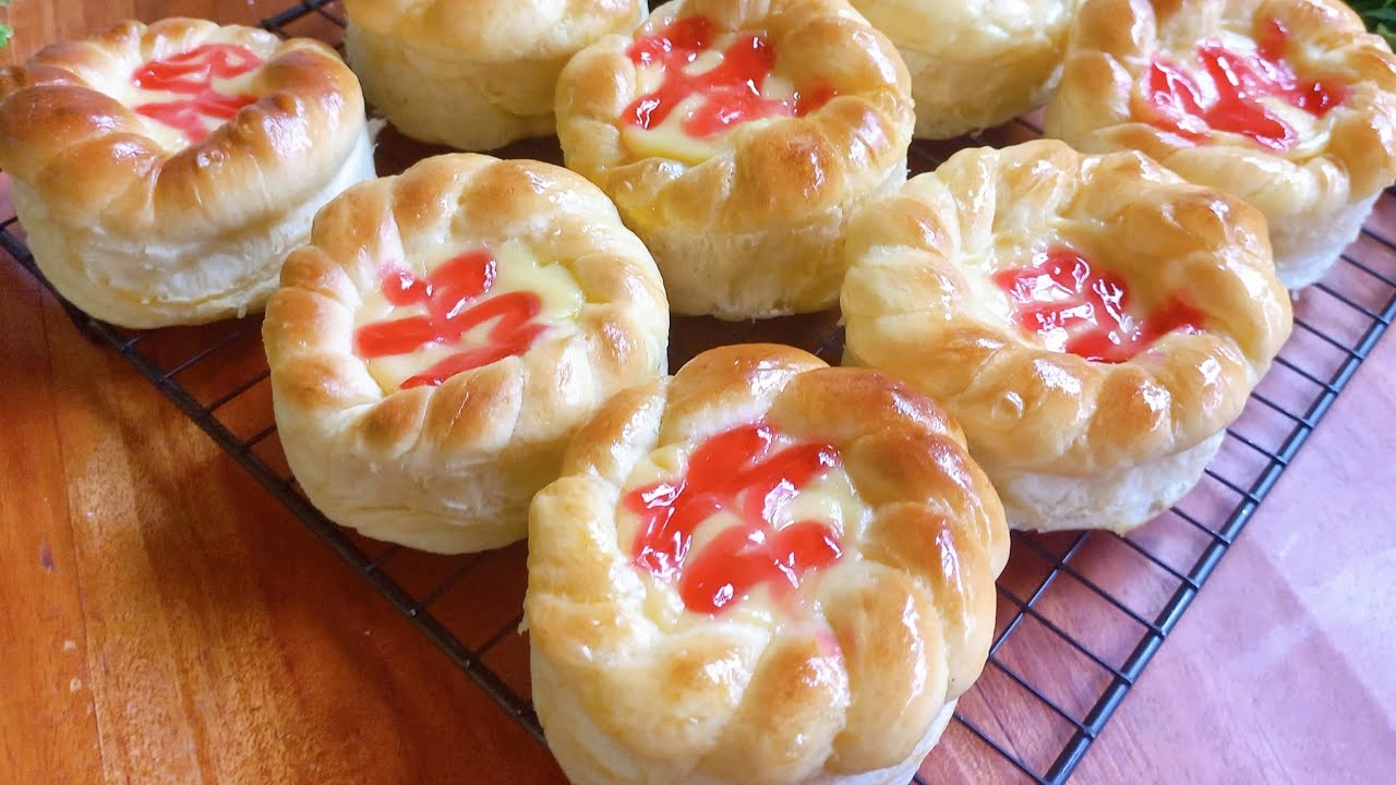 Roti Vanilla Strawberry | Pakai cara ini sukses bikin roti lembut dan ...