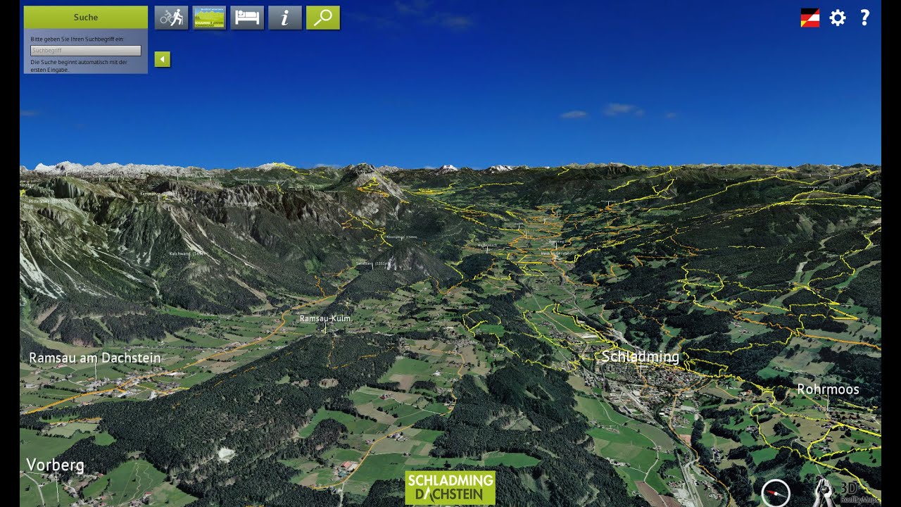 3D Reality Map Schladming-Dachstein - YouTube